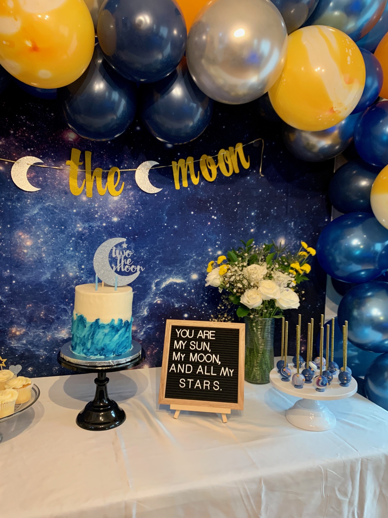 Two the Moon birthday theme for second birthday party